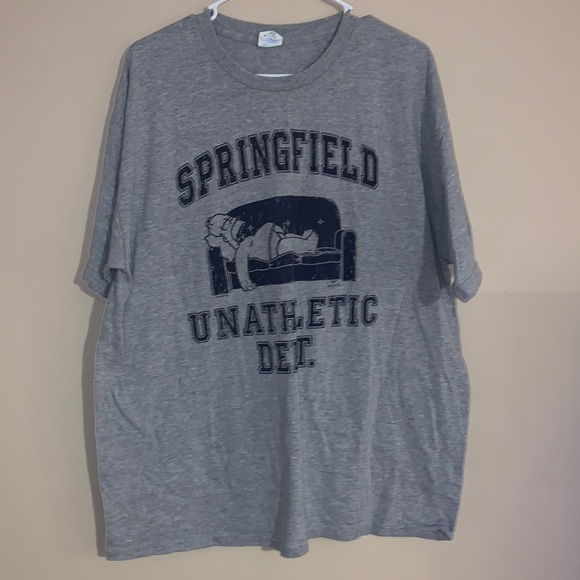 Shirts | Simpsons Springfield Unathletic Dept 202 Xl Vintage Gray ...